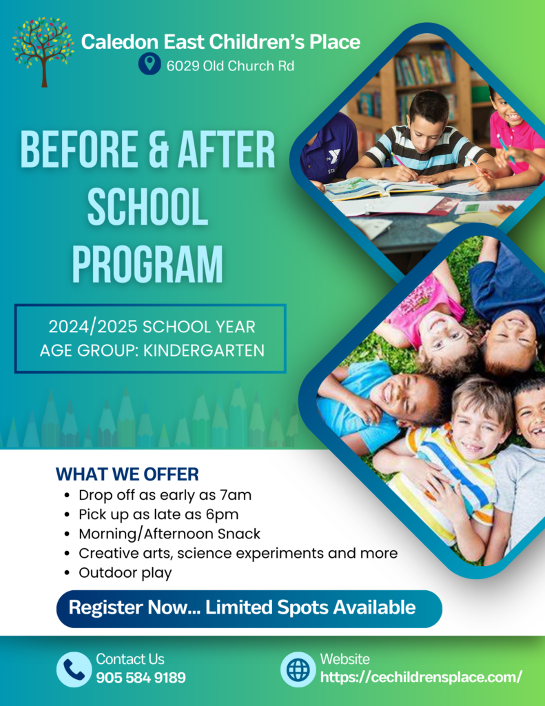 Before and After School Program - Caledon East Children’s Place